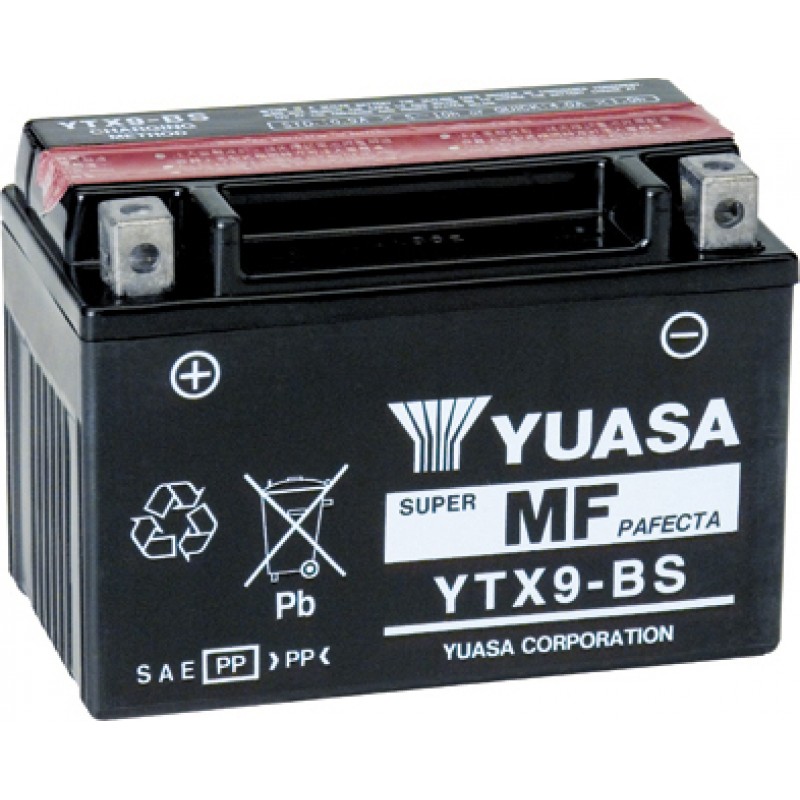 Μπαταρία YUASA YTX9-BS (YTX9-4, GTX9-BS, PTR9-BS, CTX9-BS) AGM